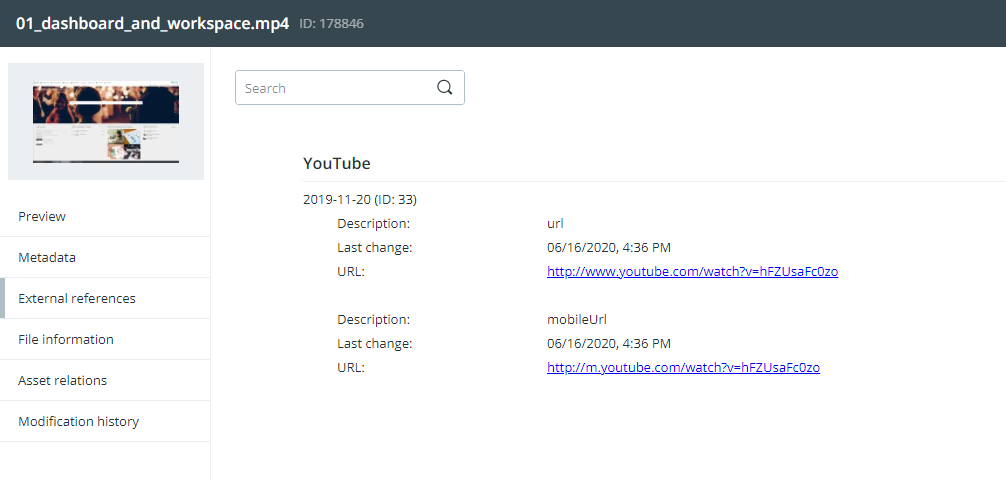 View external references
